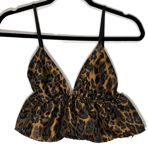 Luxe Wave | Tops | Luxe Wave Sexy Leopard Print Cut Off Cami Y2k | Poshmark
